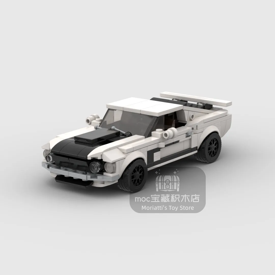 MOC Ford 1969 Mustang BOSS racing sports car Vehicle Speed Champion ...