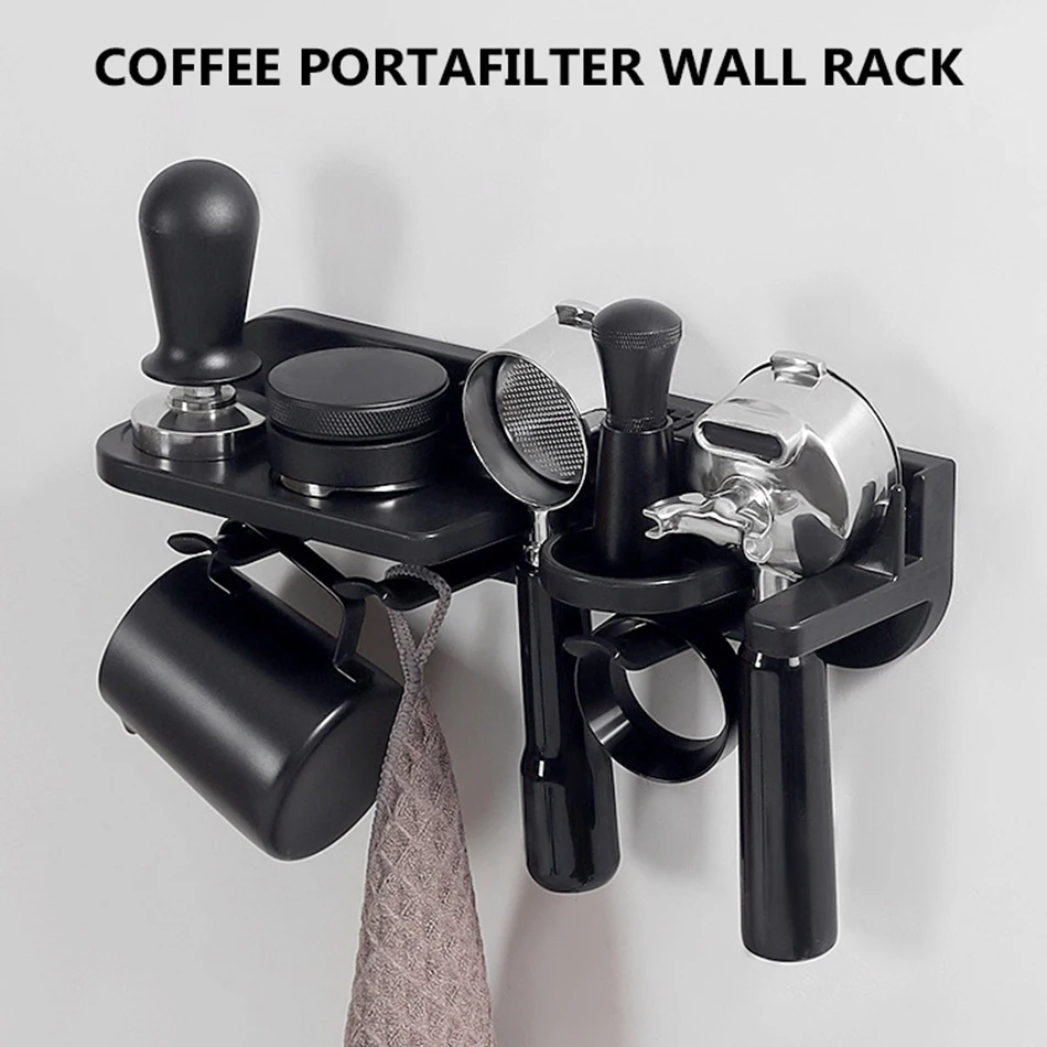 Coffee-Portafilter-Wall-Rack-Wall-Mount-Coffee-Set-Storage-Self ...