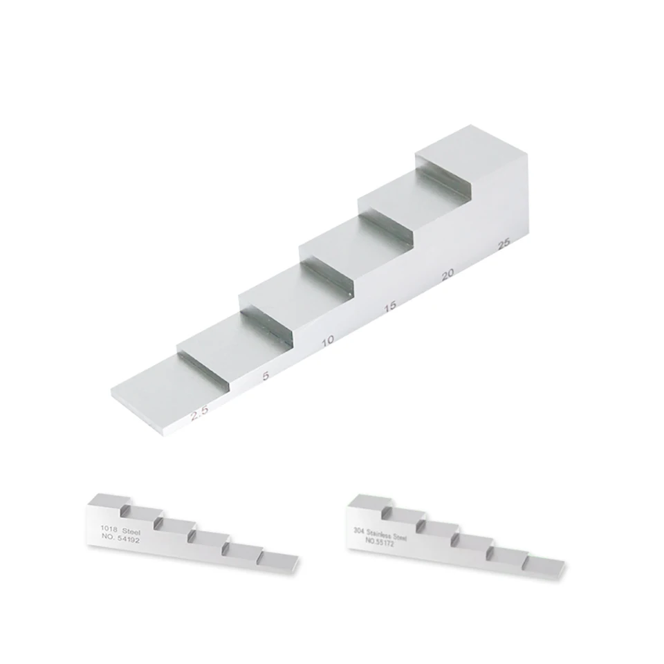 Step Block UTG-0500 5- - 1018 Steel - For Ultrasonic Thickness Gage ...