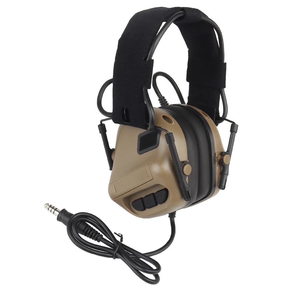 Tactical-Communication-Headset-Noise-Reduction-Sound-Pickup-Earmuffs ...