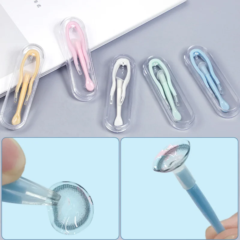 1-Set-Portable-Contact-Lenses-Wearer-Mini-Candy-Color-Silicone-Contact ...