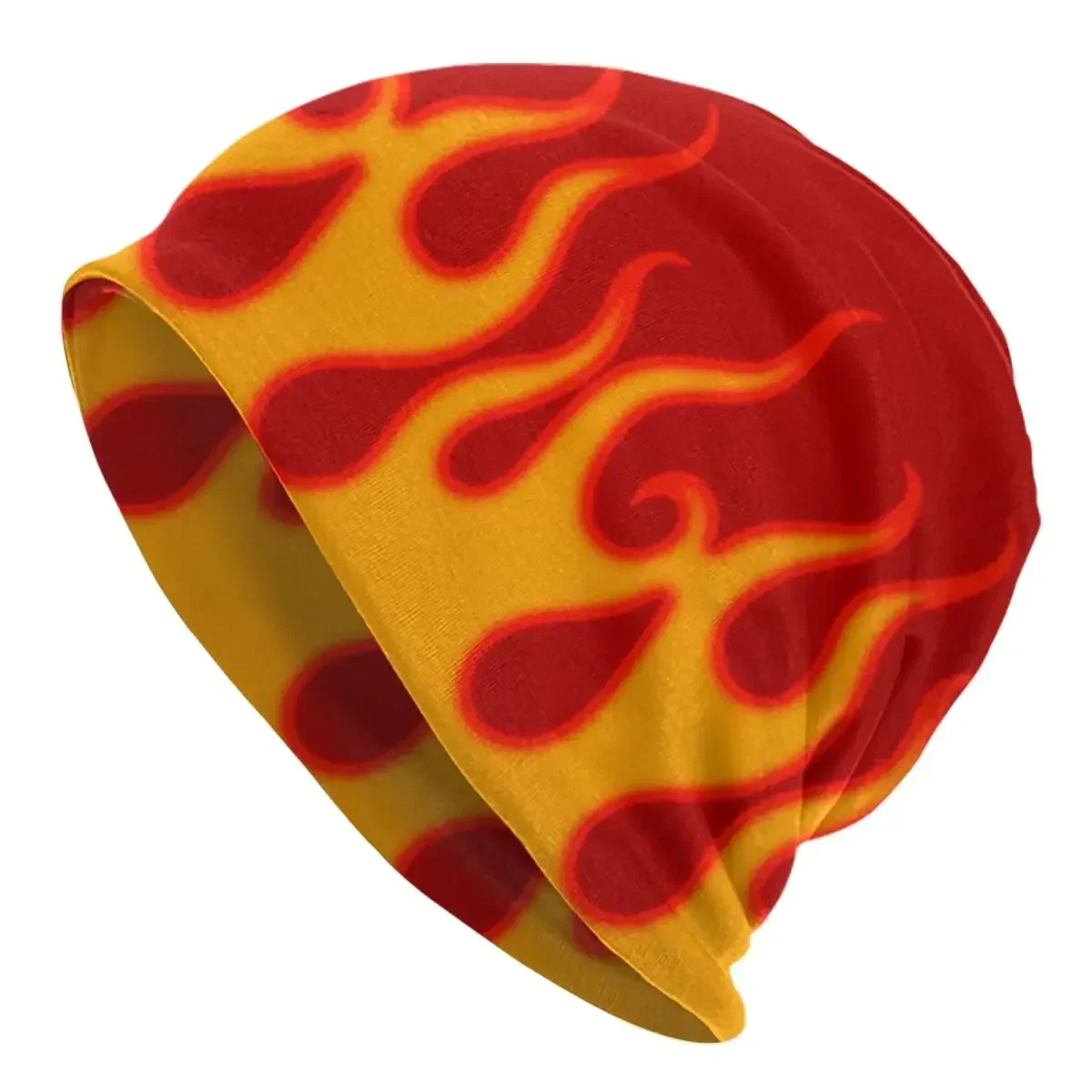 Red-Hot-Fire-Racing-Flames-Beanie-Cap-Unisex-Winter-Warm-Bonnet-Homme ...