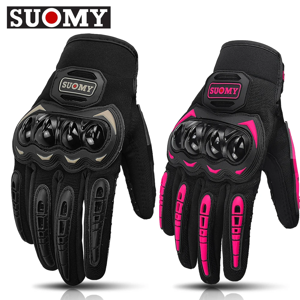 Suomy-Women-Pink-Motorcycle-Gloves-Summer-Lady-Motocross-Breathable ...