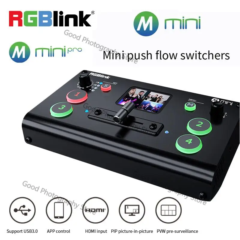 RGBlink-Mini-Pro-Video-Switcher-support-T-Bar-OBS-Studio-Mini-Switcher ...