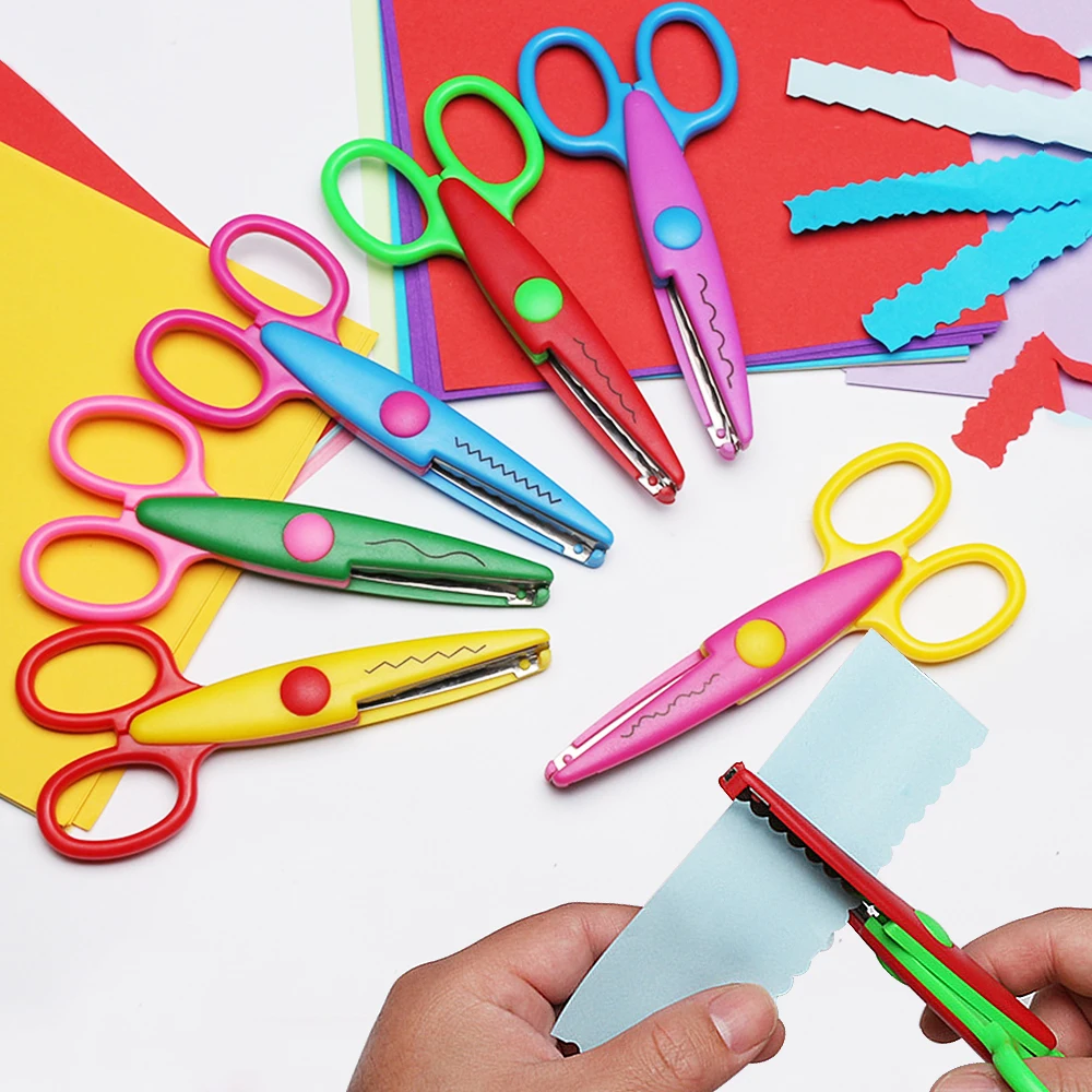 Wavy-Pattern-Scissors-Creative-Children-Paper-Craft-Cutters-Card-Photo ...