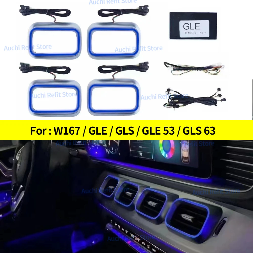 64-Colour-LED-Vents-Ambient-Light-For-Mercedes-Benz-W167-GLE-GLS-GLE53 ...