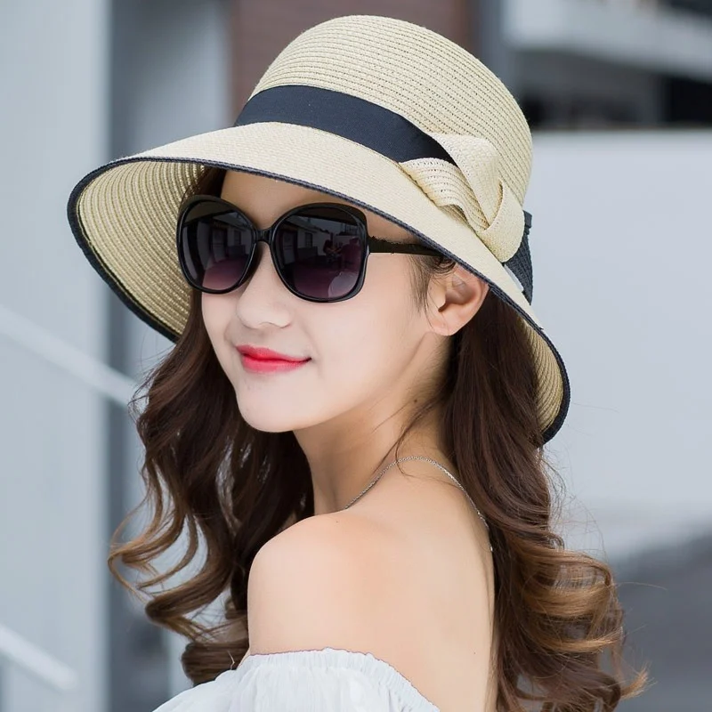 Straw-Visor-Hat-Women-Summer-Sun-Shade-Hats-Sunscreen-Sun-Protection ...
