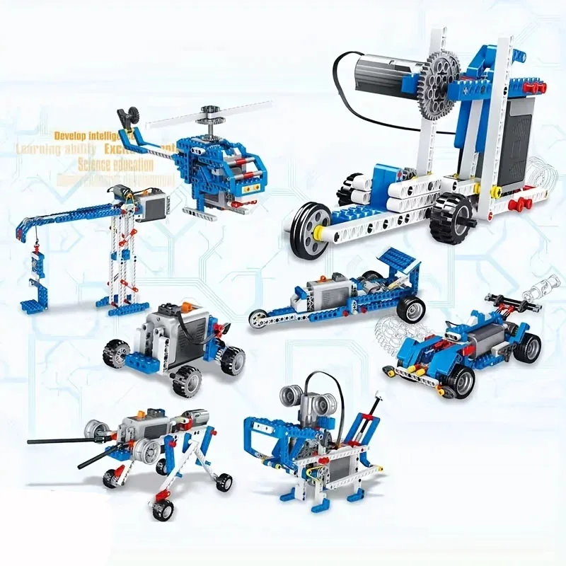 NEW-MOC-9686-Spare-Parts-Domestic-Technology-Building-Block-Mechanical-Teaching-AIDS-Set-Motor ...