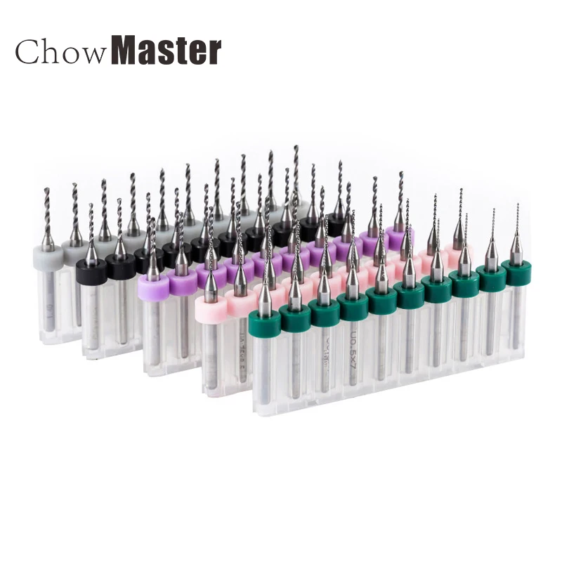 PCB 10 Stuks/Set Carbide Micro Boren Drill Bit 0.1Mm Tot 6.0Mm Diameter ...