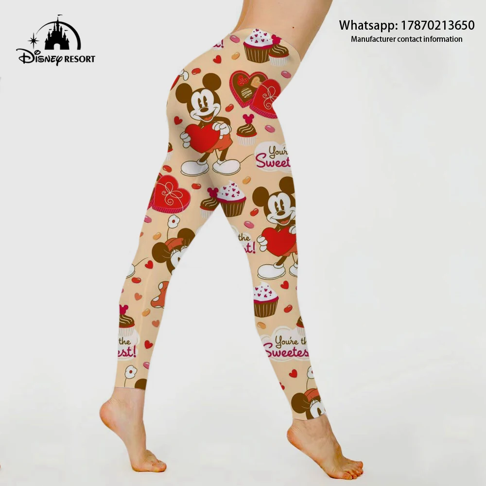 2023-Ladies-New-Disney-Anime-Fitness-Pants-High-Waist-Yoga-Pants-Hip ...