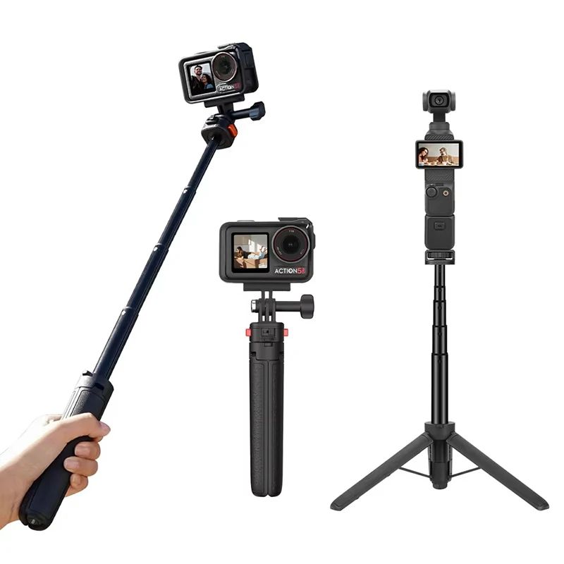 MT-08 Mini Tripod Stand Selfie Stick Aluminum Alloy With 1/4 Inch Screw ...