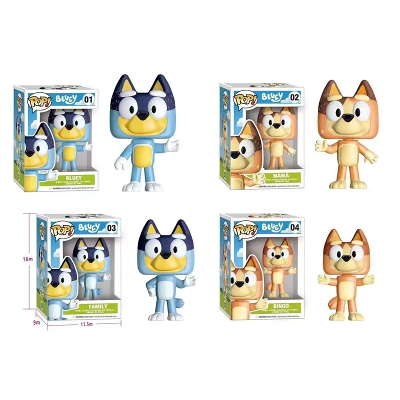 Bluey-Bingo-POP-Toys-Family-Kawaii-Movable-Joint-Action-Figure-Toys ...