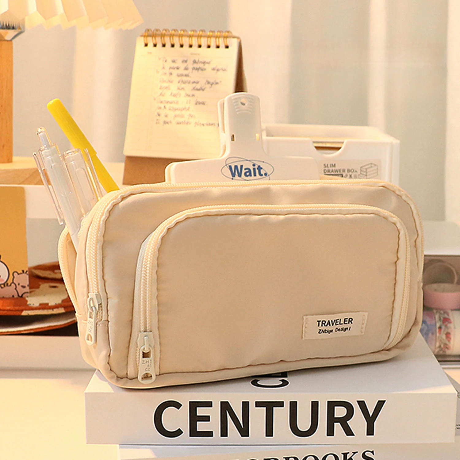 Large-Capacity-Minimalist-Storage-Bag-Student-Pencil-Case-Makeup-Bag ...