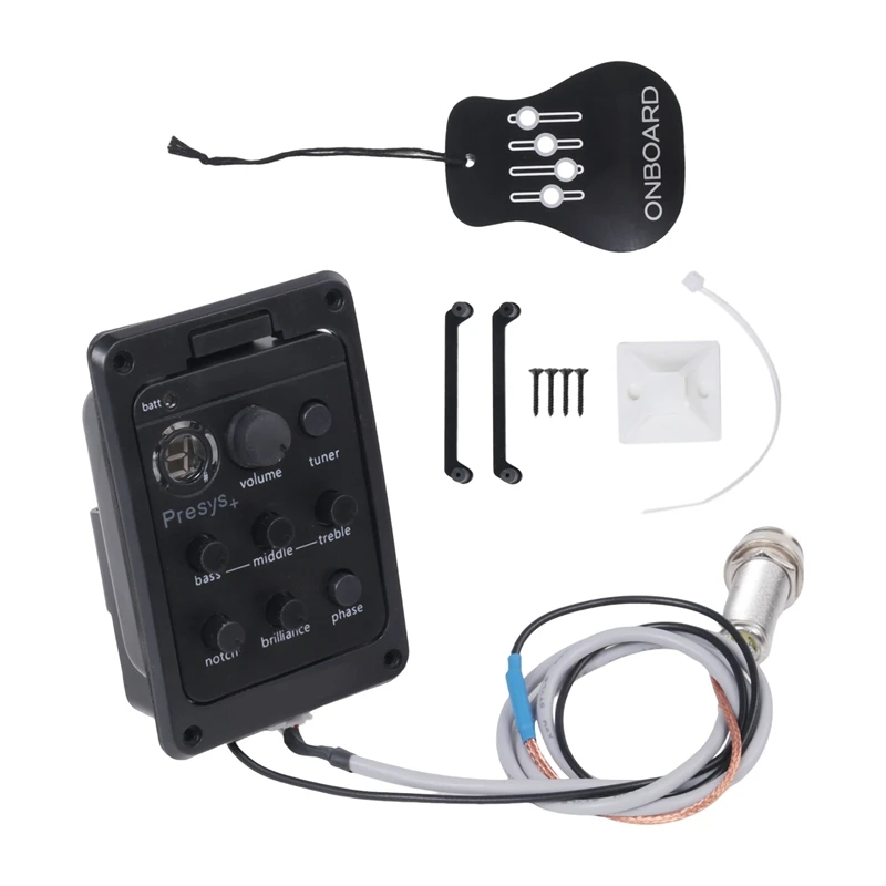 Guitar Pickup Eq Electric Box Sound Hole Equalizer Guitar Tuner Mix ...