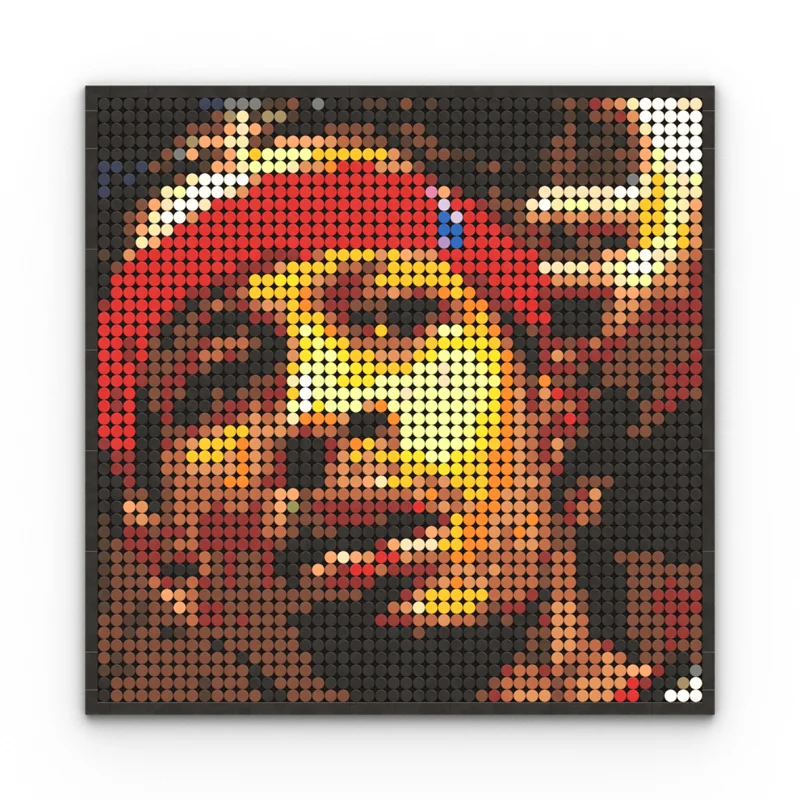 Sports Star Iverson Building Blocks Brick MOC Pixel Art Decoration ...