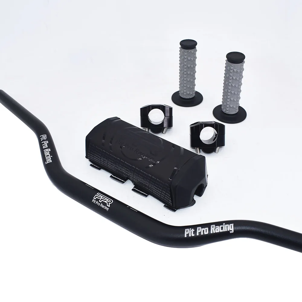 Handlebar Motorcycle Bar 1-1/8" with Bar Pads 22/24 Grips 28.5mm Clamps ...