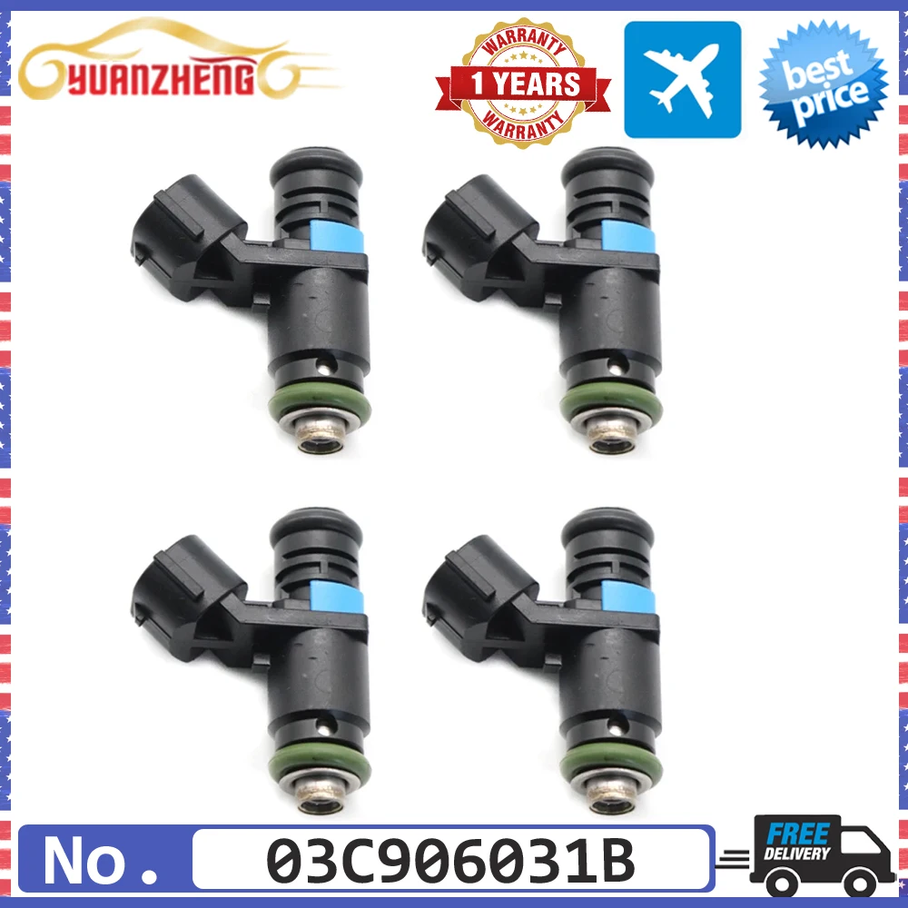 Pack-4pcs-Fuel-Injectors-Nozzle-03C906031B-Fit-For-Volkswagen-Polo-1-6L ...