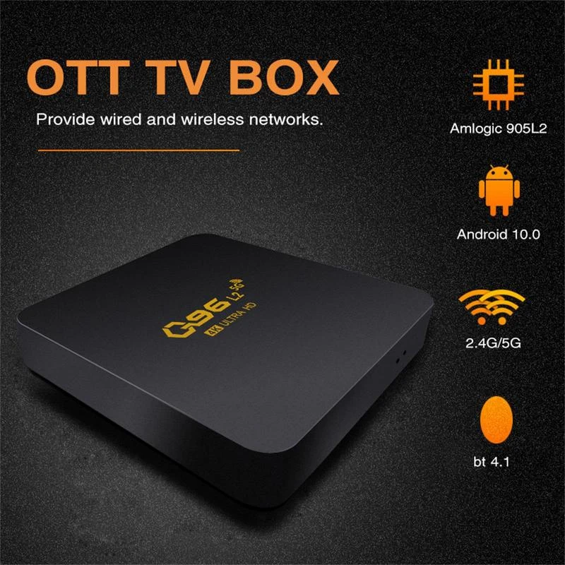 2023 Q96 L2 TV Box Androids 10.0 Set Top Box 4K Smart Media Player 8GB ...