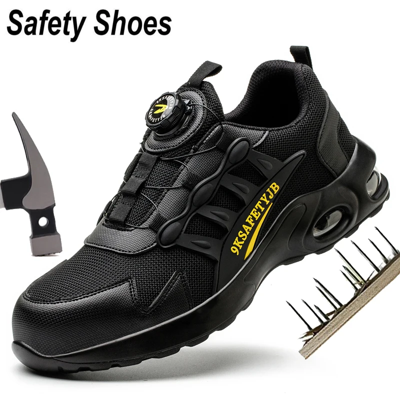 Safety-Shoes-Men-steel-toe-boots-Wire-Rotary-Buckle-Work-Sneakers ...