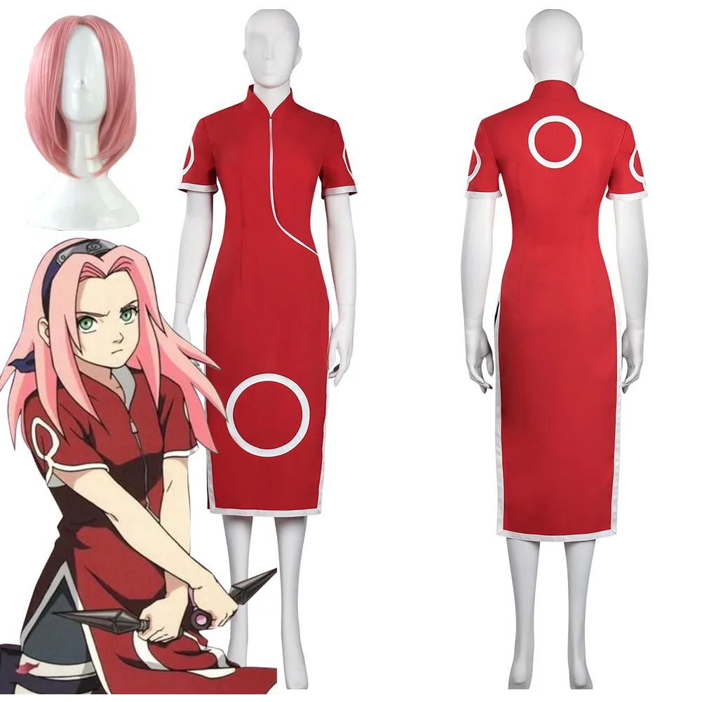 Shippuuden disfraz de Haruno Sakura, traje de Carnaval para Halloween ...