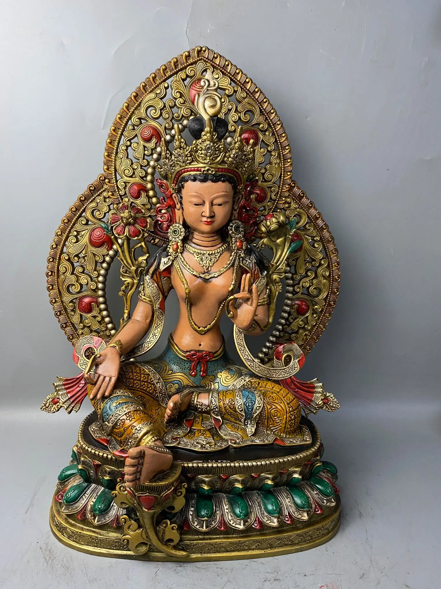 Exquisita-estatua-de-buda-de-semilla-de-loto-doble-retroiluminada-gran ...