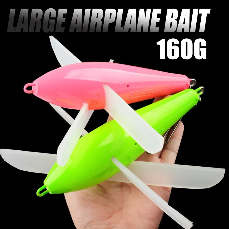 Popper Wood Fish Trolling Bait 160g Pencil Lure Wobbler Bait Large ...
