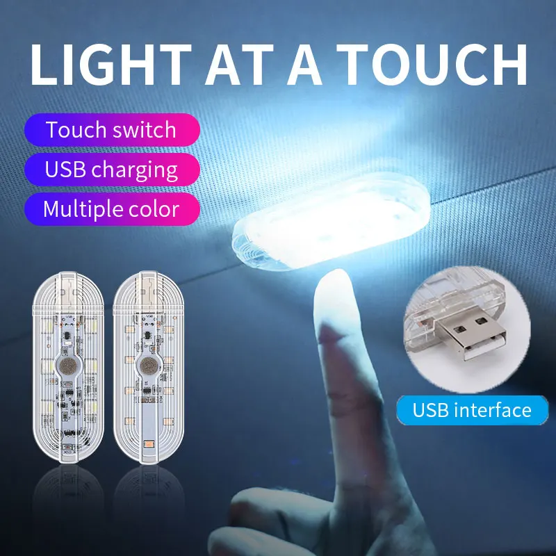 1pcs-Car-Interior-Touch-Switch-Light-USB-Mini-Roof-Reading-Bulb-Ceiling ...