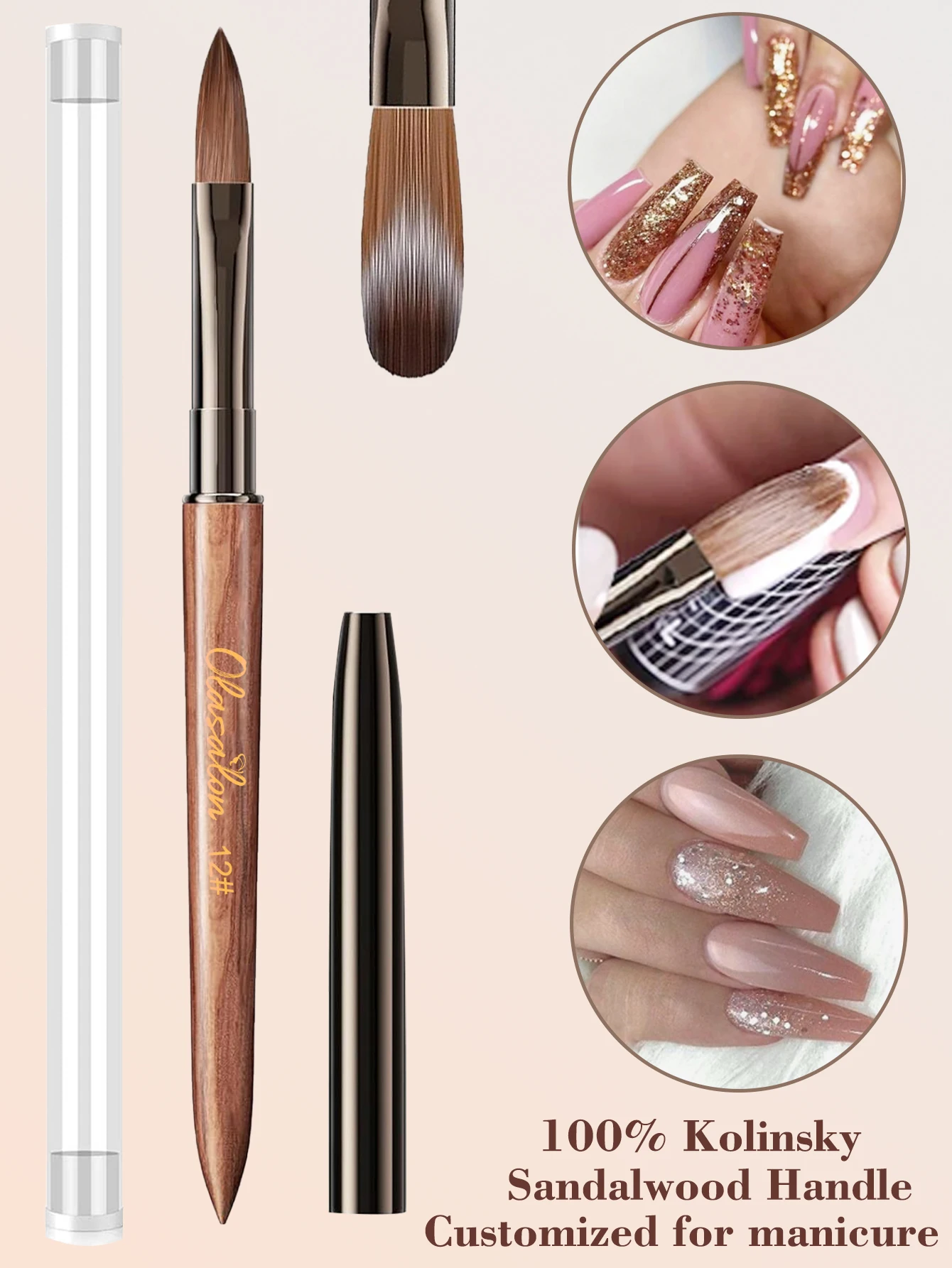 Kolinsky-acrylic-nail-brush-3D-handmade-nail-brush-acrylic-application ...