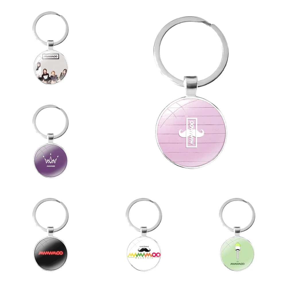 glass cabochon keychain Bag Car key chain Ring Holder Charms keychains ...
