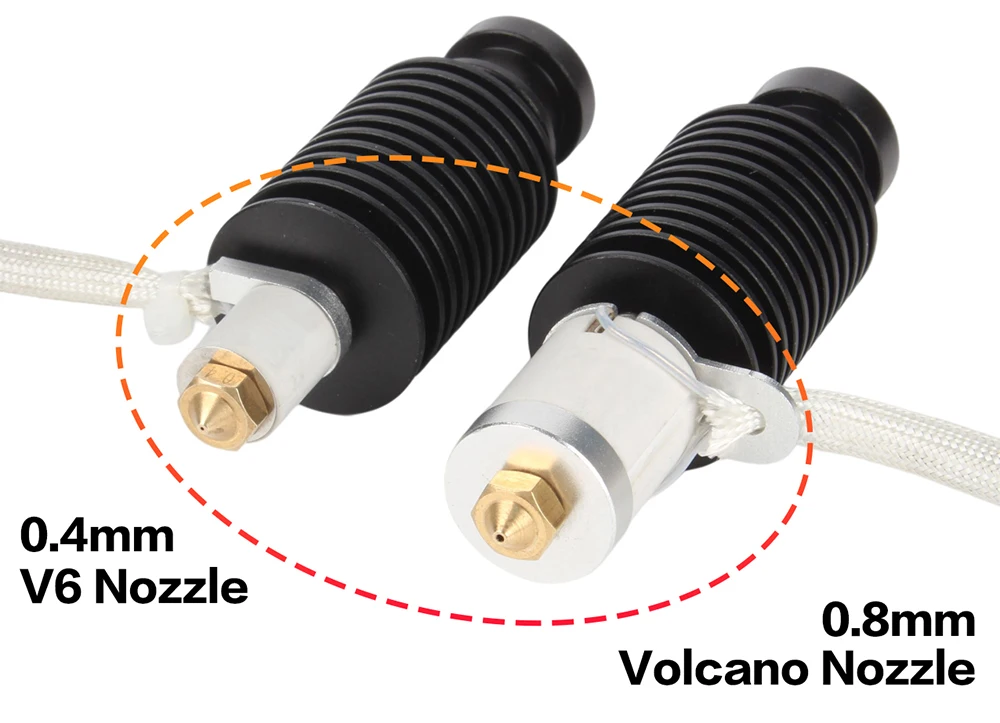 CH-C V6 Volcano 24V 60W Extrudeuse Hotend Tech Kit de chauffage de ...