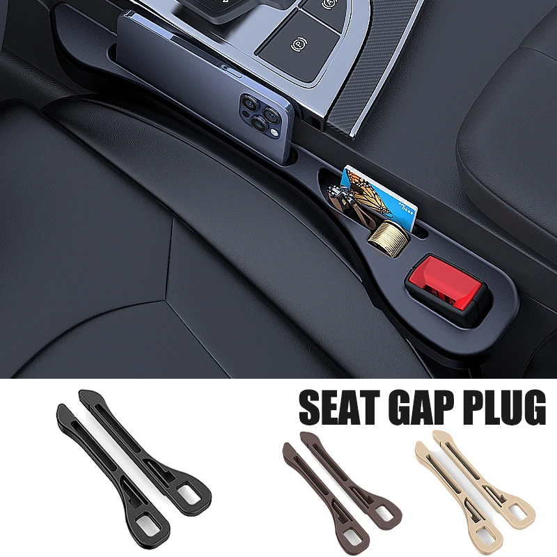 Car-Seat-Gap-Plug-Strip-2-Slot-Seat-Gap-Filler-Organizer-Elastic-and ...