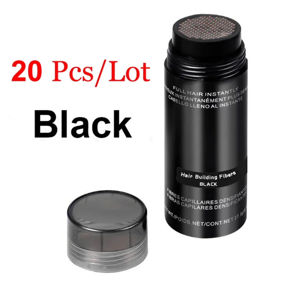 20pc-Hair-Building-Fibers-Spray-Authentic-Keratin-Colorful-Hair-Fibers ...