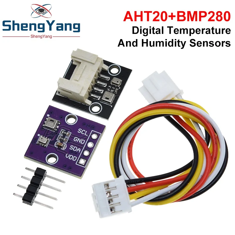 AHT20+BMP280 Temperature Humidity and Air Pressure Module High-precision Digital Temperature ...
