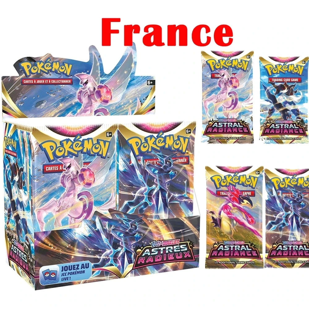 Newest-Pokemon-Cards-French-Pokemon-Brilliant-Stars-Booster-Box-ORIGINE ...