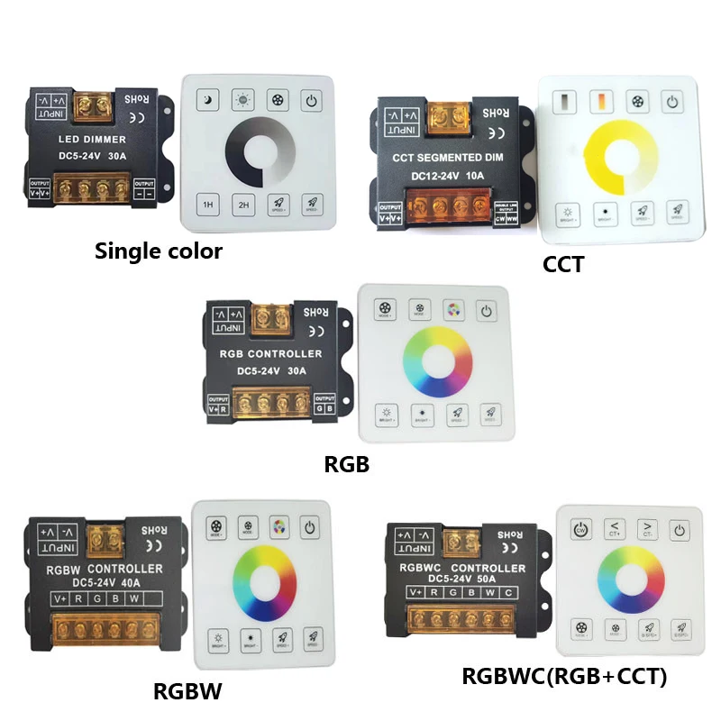 86Touch-Panel-Remote-Control-Single-Color-CCT-RGB-RGBWW-RGBWC-RGB-CCT ...