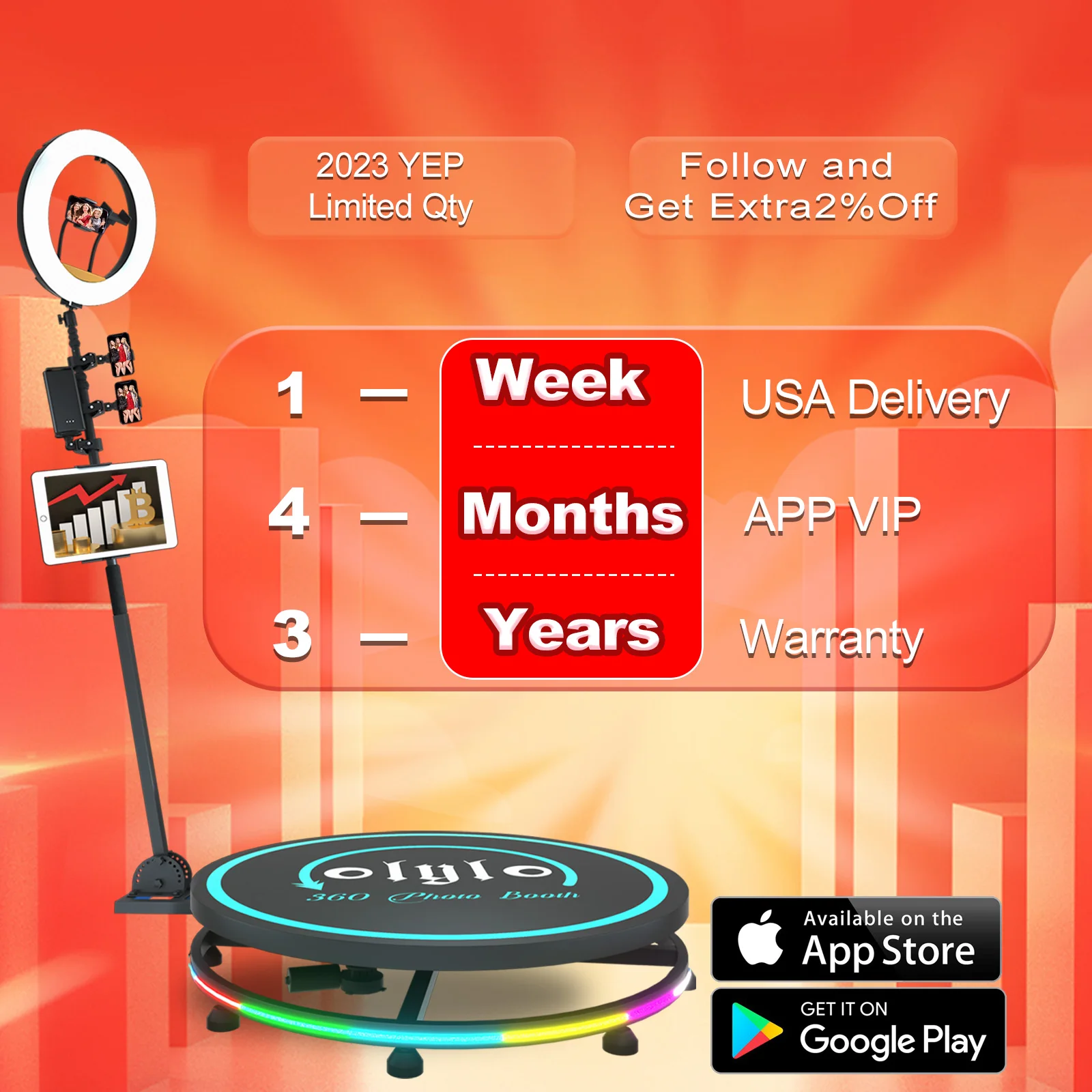 Cabine-de-foto-port-til-com-Flight-Case-c-mera-360-selfie-rotativa ...