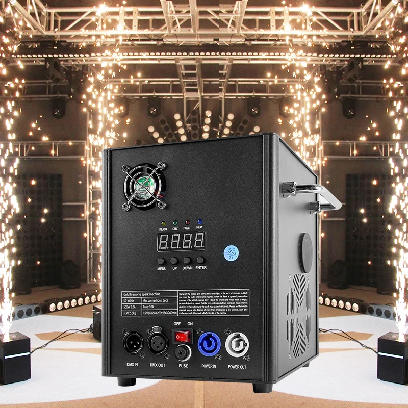 500W-Spark-Machine-DMX-Remote-Firework-Fountain-Sparkler-Machine-For ...