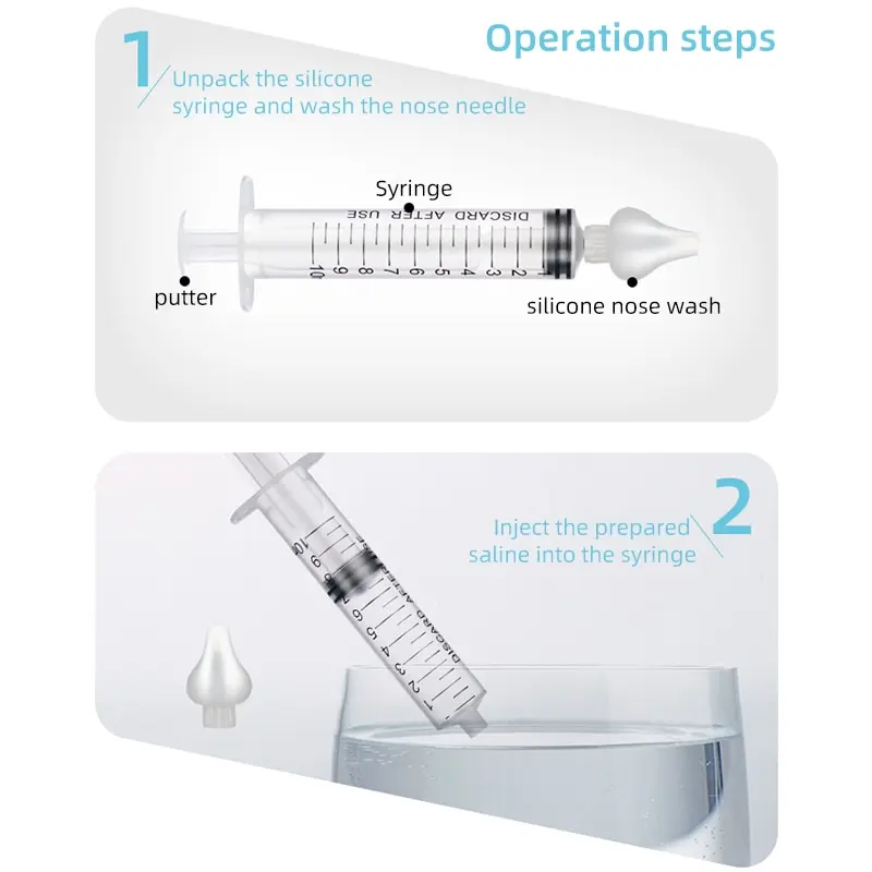 Lave-nez Pour Bébé, Rhinite, Lavage Du Nez, Aiguille, Tube De Nettoyage, Soins Pour Nourrissons ...