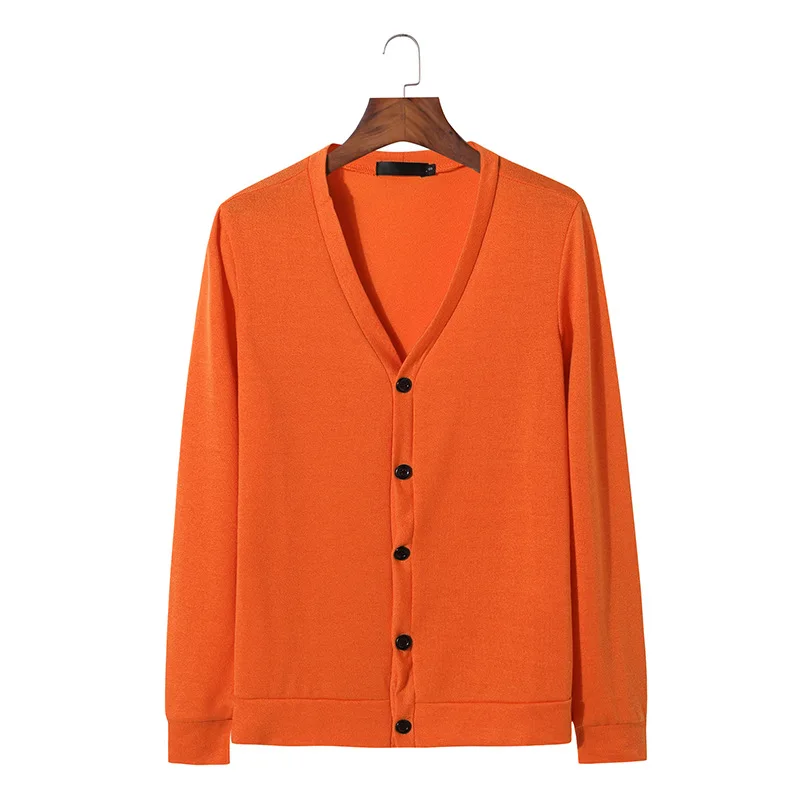 5-Colors-New-Men-s-V-neck-Single-Breasted-Cardigan-Fashion-Casual-Solid ...