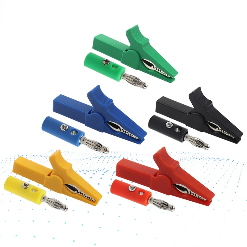 55mm Alligator Clip + Banana Plug, Test Probe With 4mm Banana Plug ...