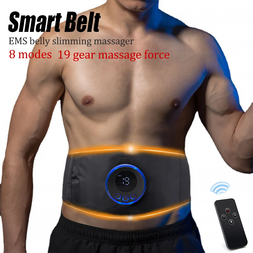 EMS-Abs-Trainer-Belt-Muscle-Stimulator-Anti-Cellilute-Abdomen-Slimming ...