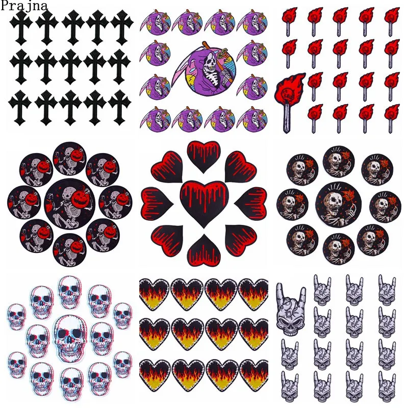 Hearts Embroidered Patches | Clothing Heart Patches | Clothing Stickers ...