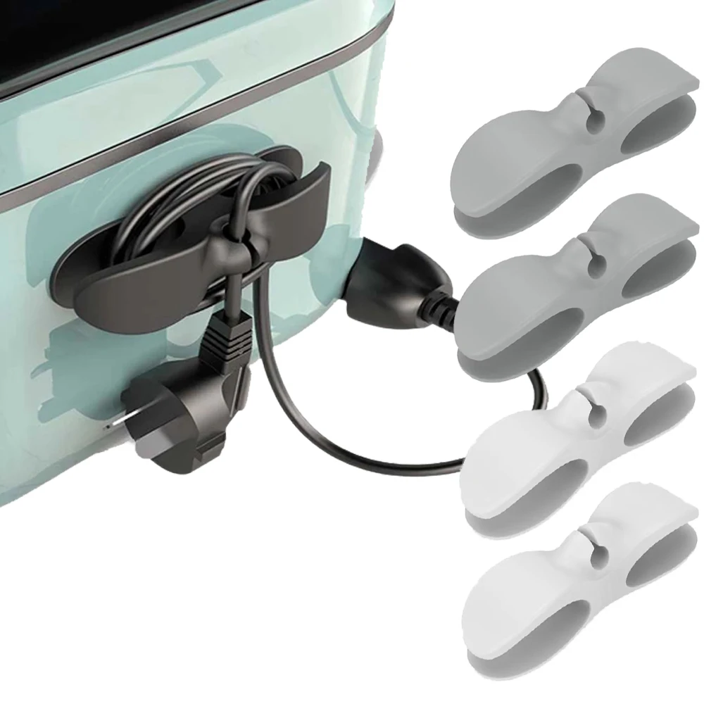 Wire-Cable-Organizer-Tidy-Management-Clips-Holder-Adhesive-Cord-Storage ...