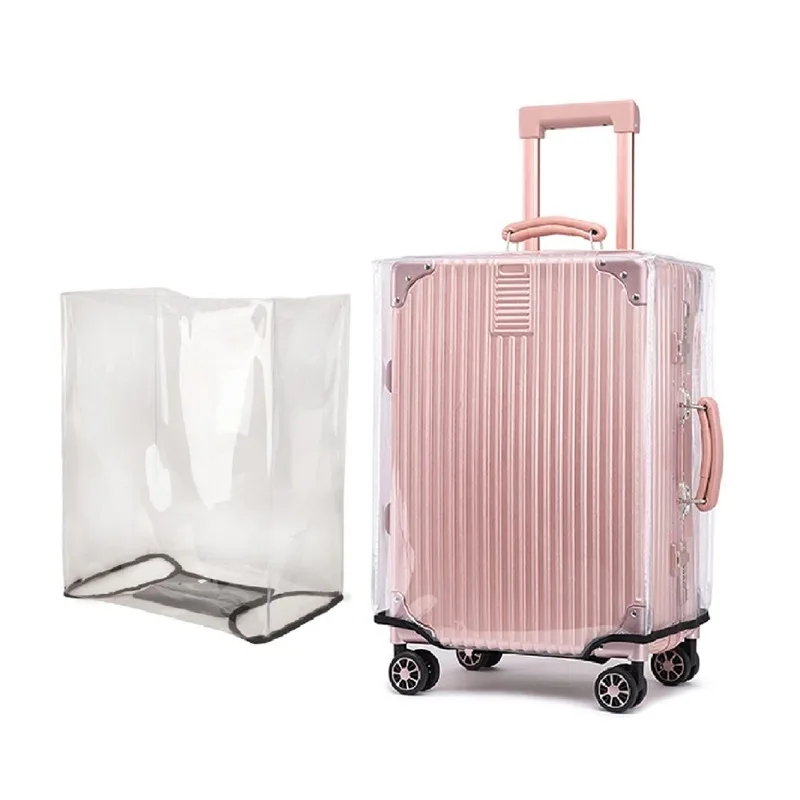 Dustproof Transparent Luggage Cover PVC Waterproof Protector Suitcase ...