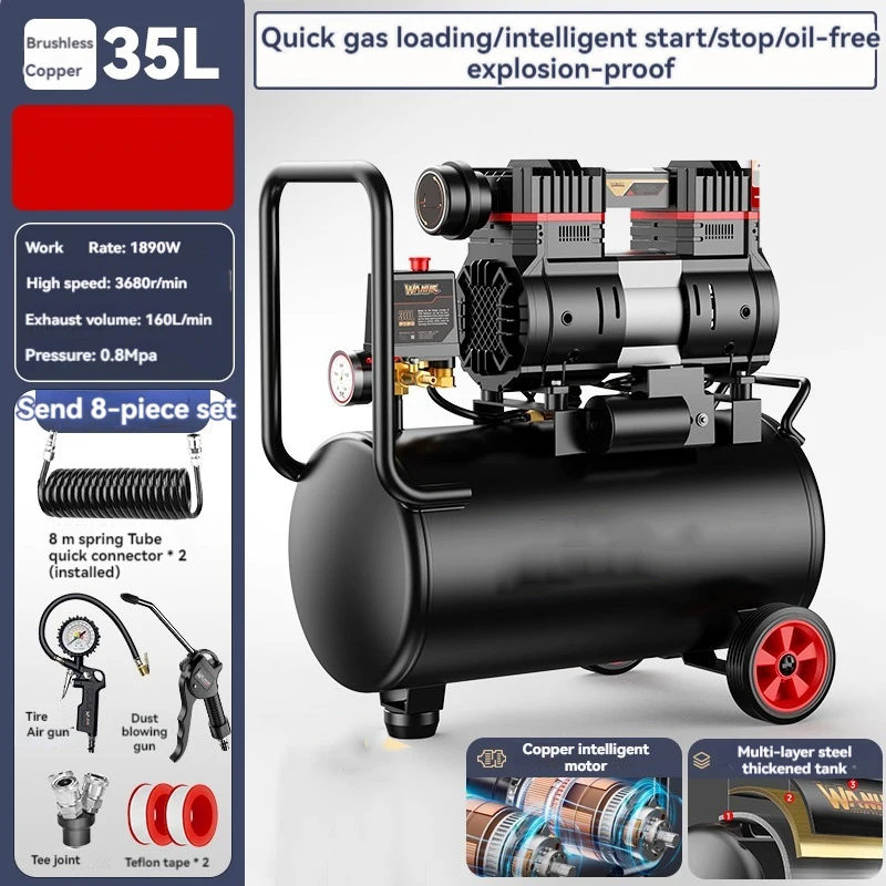 35L-Silent-Air-Compressor-For-Home-Car-Repair-Tire-Inflation-Paint ...