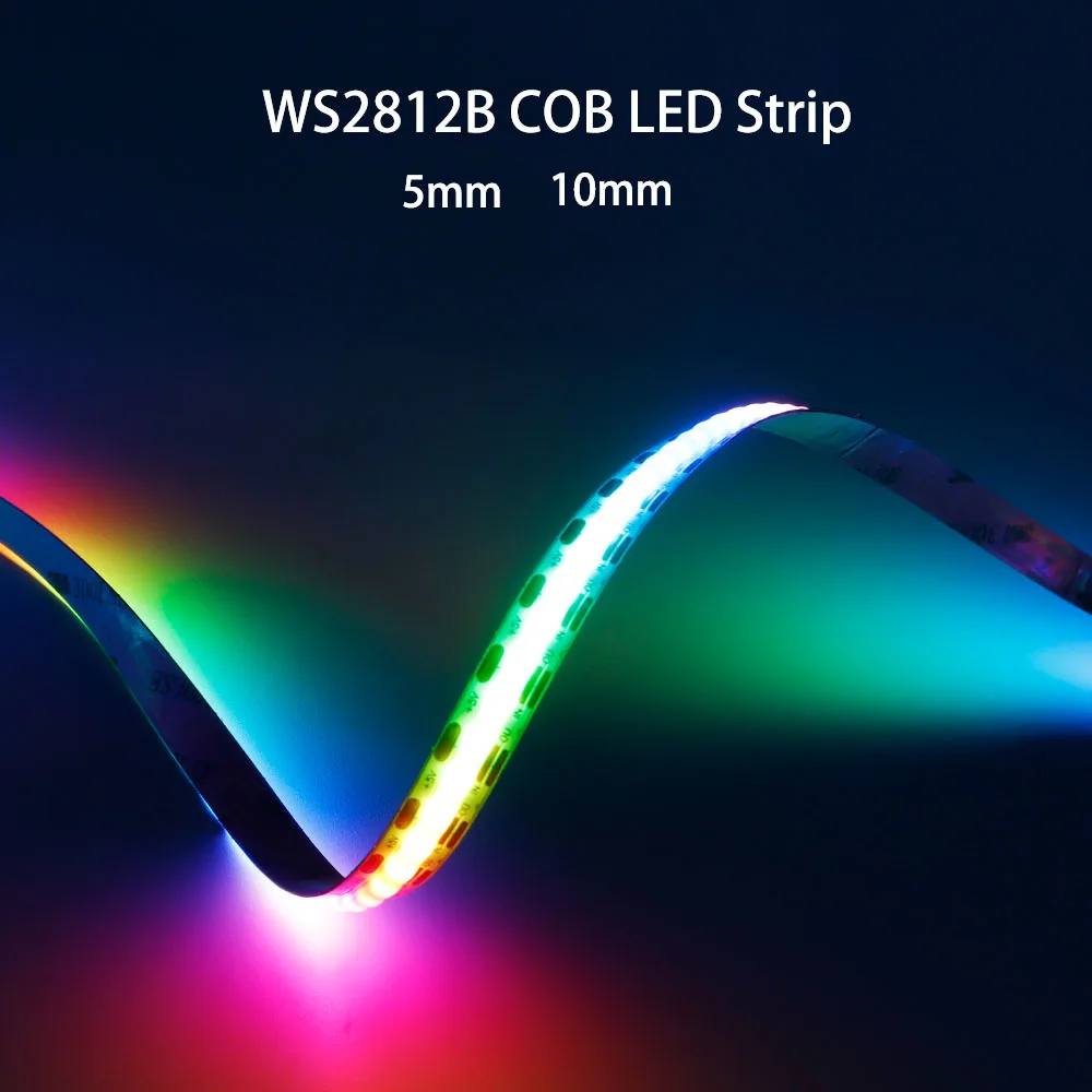 Tira-LED-COB-WS2812B-Pixels-RGB-Luz-endere-vel-individualmente-Smart ...