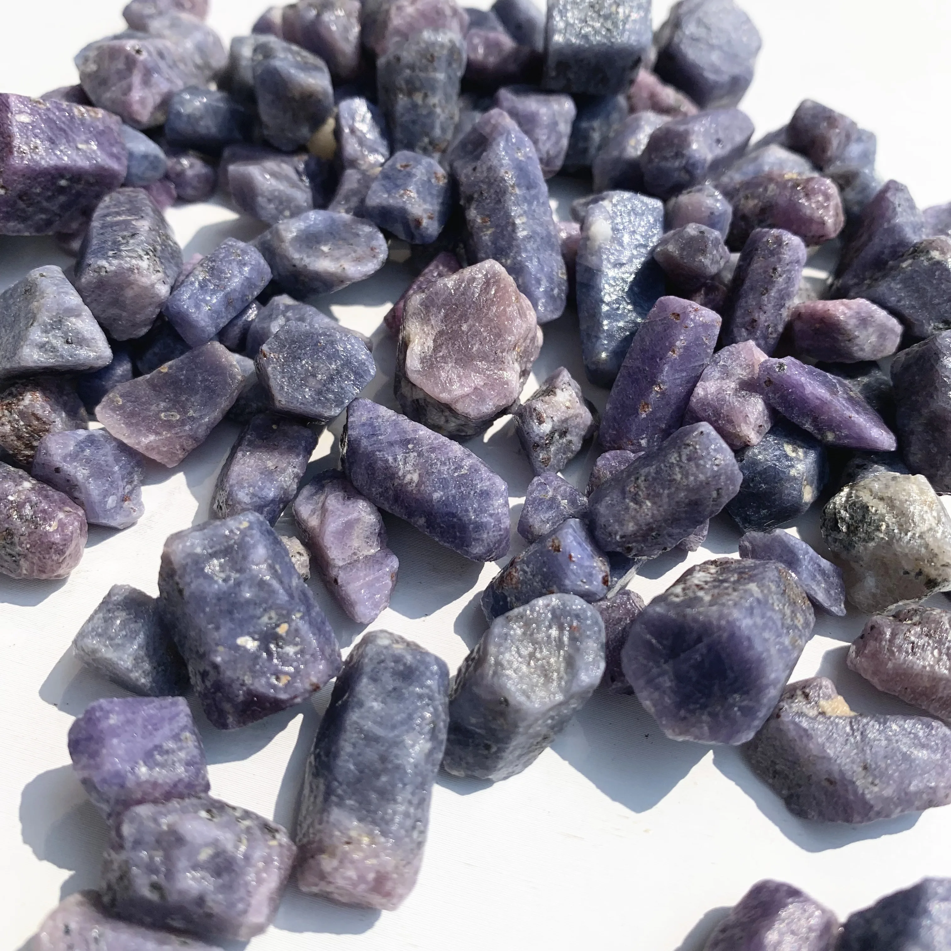 Natural-Raw-Purple-Corundum-stones-rough-mineral-crystal-for-Making ...