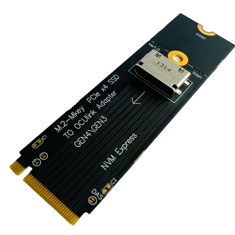 JHH-Link M.2 NVME M-Key to U.2 Oculink SFF-8612 Adapter PCI-E NGFF ...