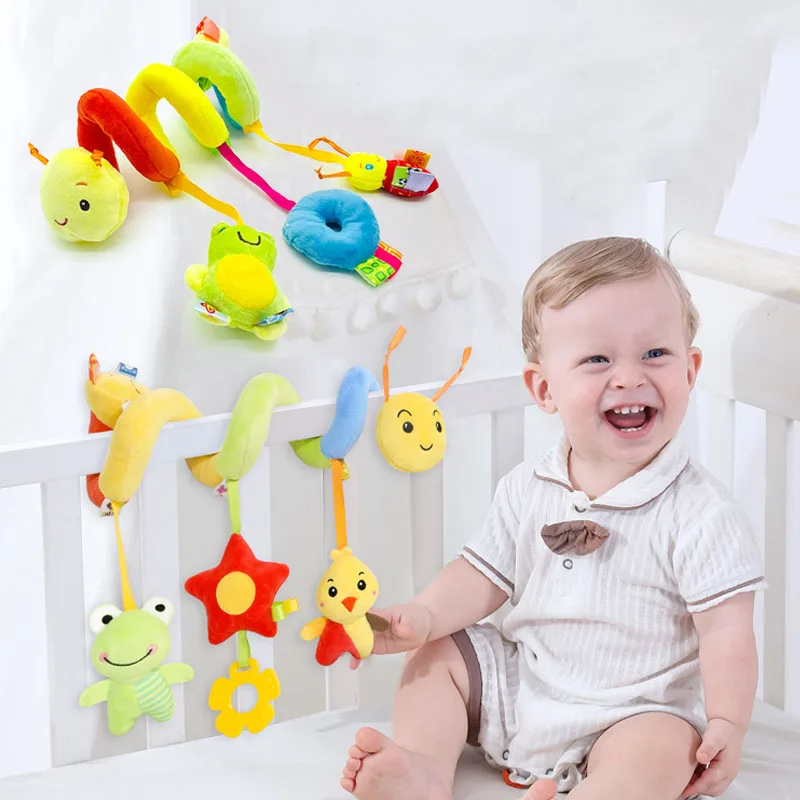New-Baby-Spiral-Bed-Rattles-Hanging-Toys-Toddler-Squeaky-Pram-Toy-Baby ...