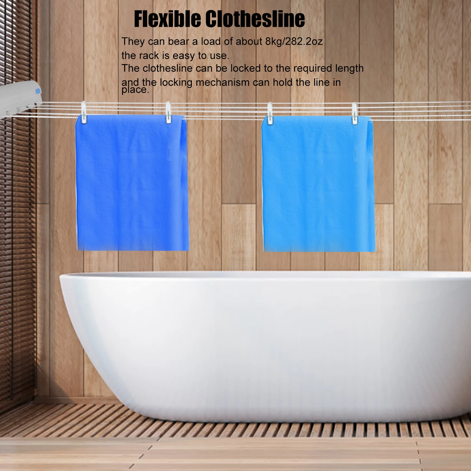 Retractable-Indoor-Clothesline-Drying-Hanger-Wall-Mounted-Clothes ...